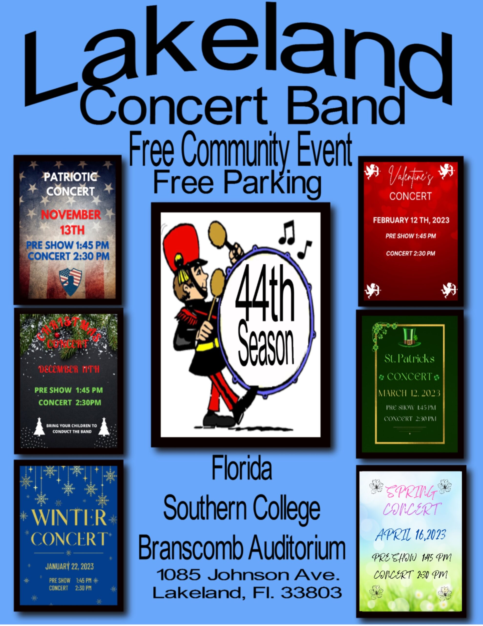 2022 – 2023 Season Flyer | Lakeland Concert Band